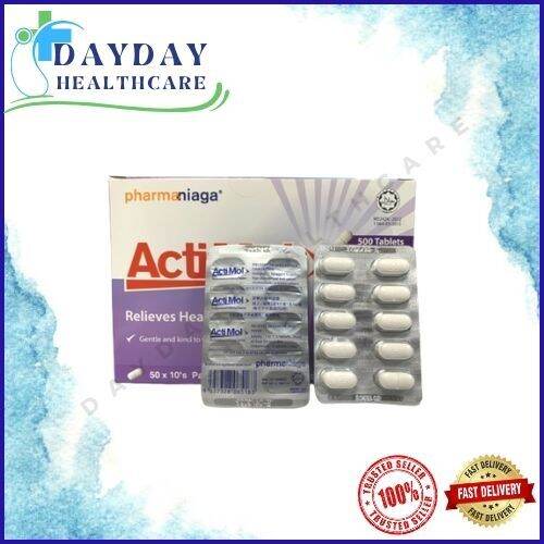 Actimol 650mg (PARACETAMOL) 10'S (1papan) For Fever or Pain | Lazada