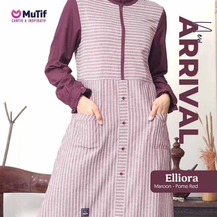 ELLIORA MUTIF TERBARU /GAMIS SIMPLE / DRESS | Lazada Indonesia