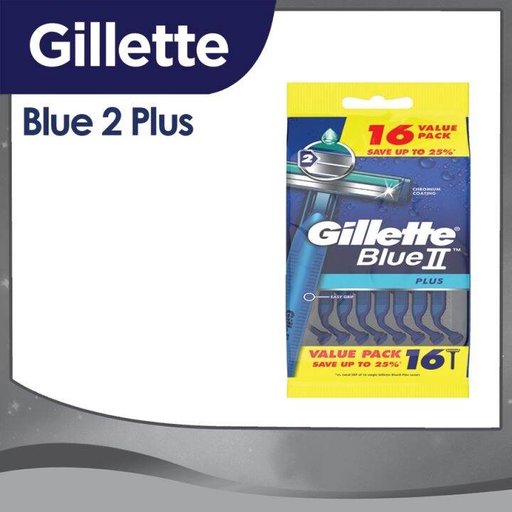 Gillette Disposable Razor Blue 2 Plus 16 | Lazada PH