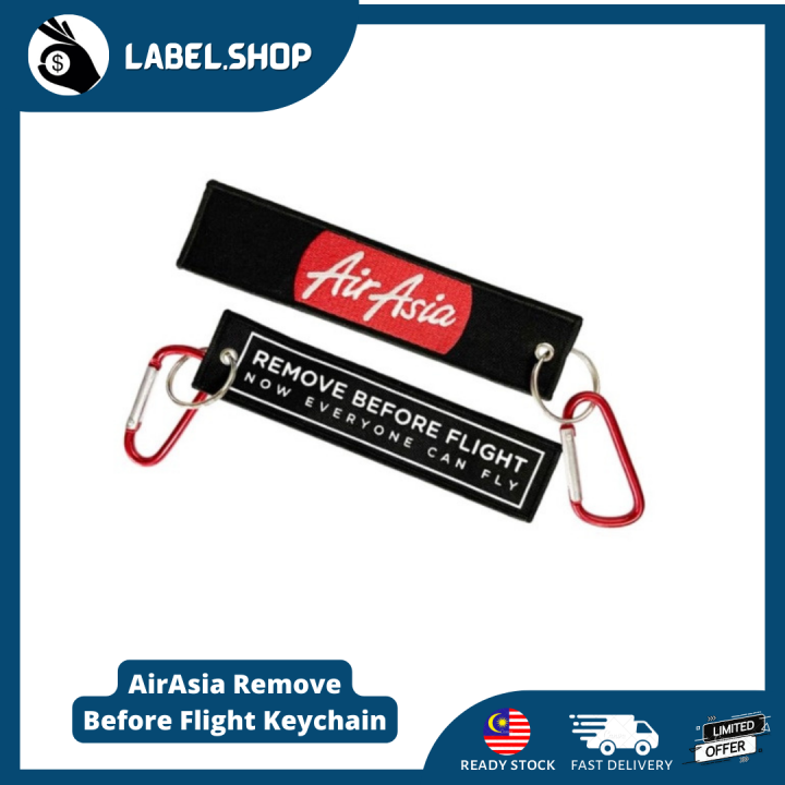 AirAsia Remove Before Flight Keychain (Black) | Lazada