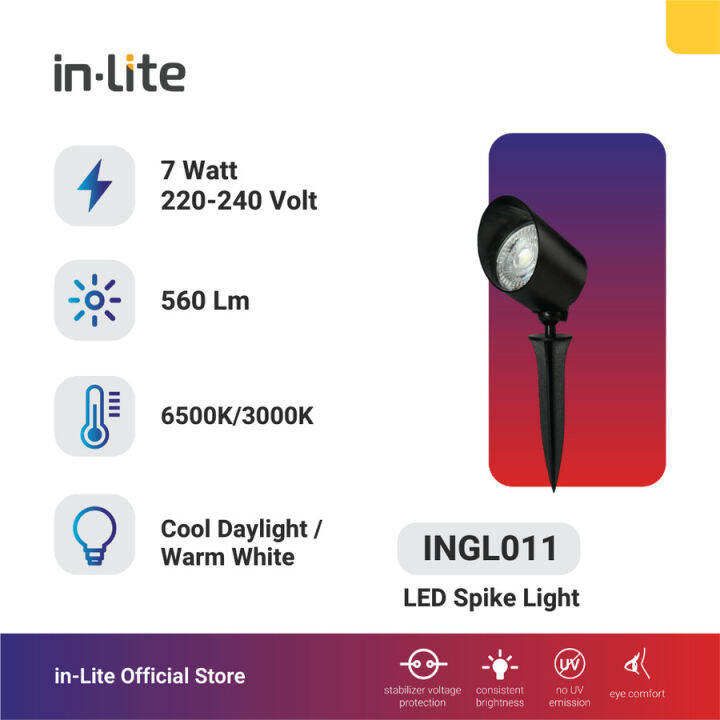 Inlite Lampu Tancap / Spike Light INGL011 | Lazada Indonesia