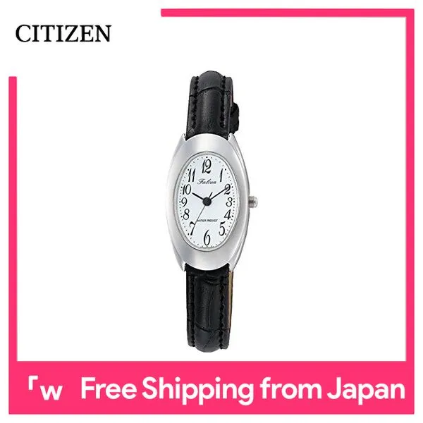 [Citizen Q & Q] นาฬิกาอะนาล็อกกันน้ำเข็มขัดหนังQA03-304ผู้หญิงสีดำ | Lazada.co.th