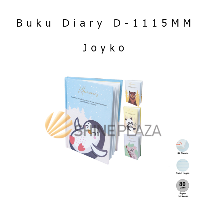 Buku Tulis Catatan Jurnal Diary Pocket Notebook Joyko D-1115MM | Lazada ...
