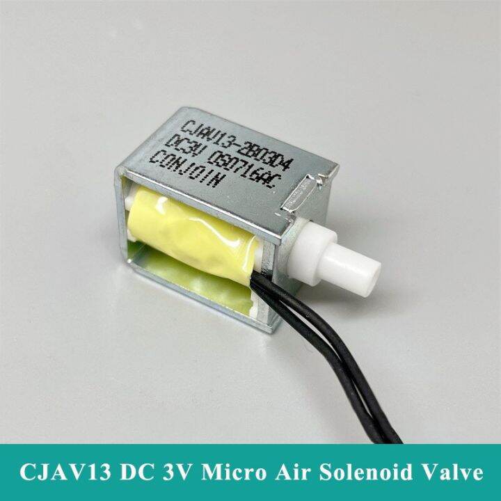 CJAV13 DC 3V 3.7V Small Mini Electric Solenoid Valve Normally Closed ...