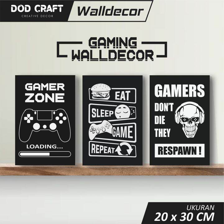 Gaming Walldecor Poster Hiasan Dinding Gamer | Dekorasi Kamar Pajangan ...