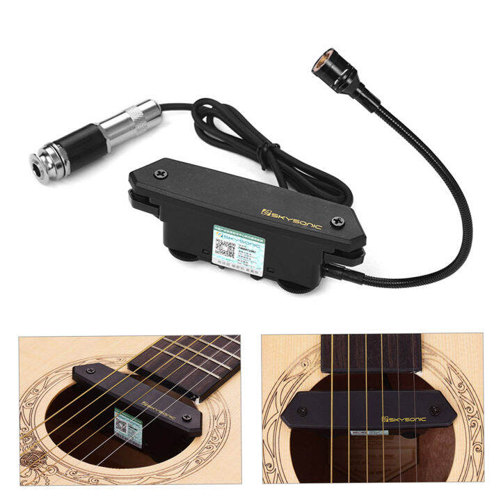 SKYSONIC T-902 Acoustic Guitar Active Soundhole Pickup Magnetic ...