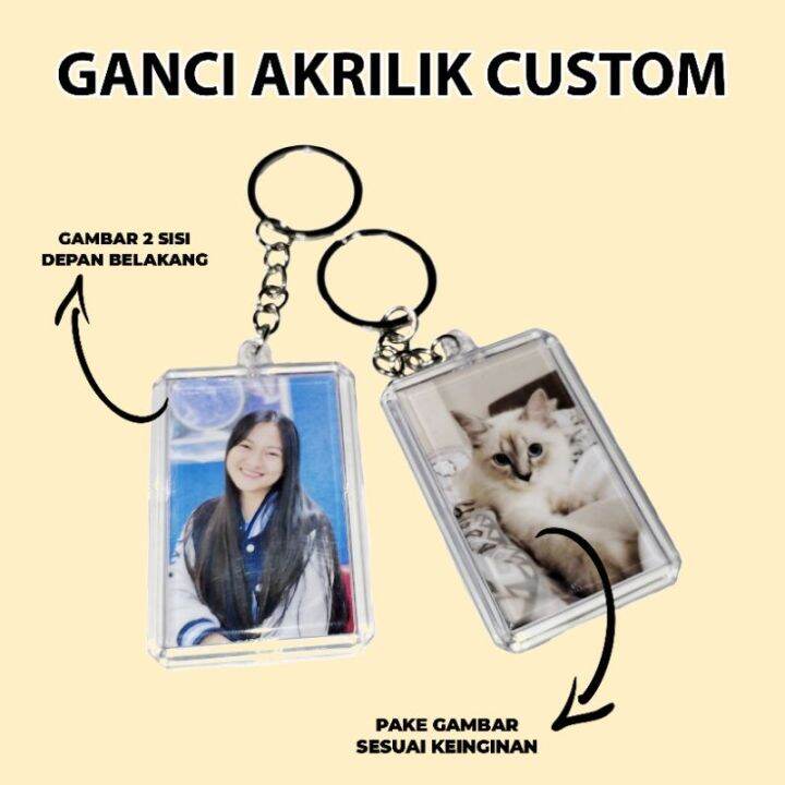 Gantungan Kunci Akrilik Custom Gantungan Kunci Gambar Sendiri Ganci ...