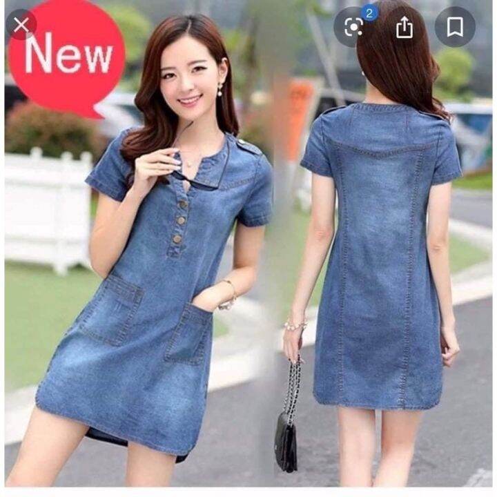 （Shibel dress） ZARA ชุดเดนิมผู้หญิงโอเวอร์รัน | Lazada.co.th