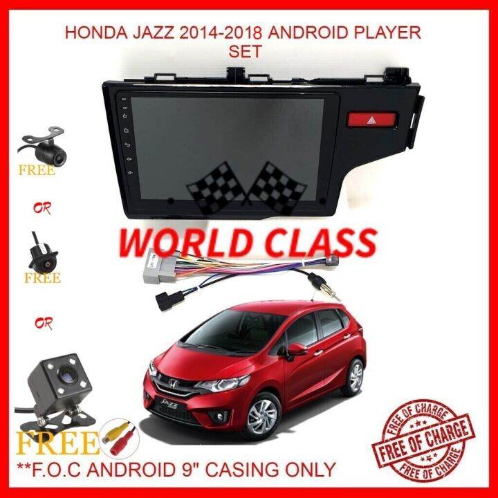 HONDA JAZZ 2014-2018 LOW SPEC 9" ANDROID IPS PLAYER 2.5D FULL HD SCREEN ...