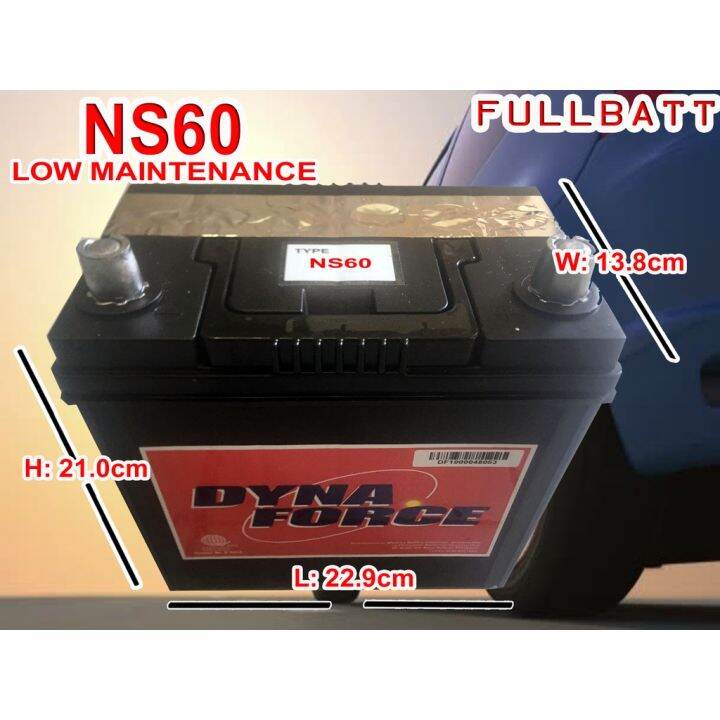 DYNA FORCE NS60 LOW MAINTENANCE CAR BATTERY☂ | Lazada PH