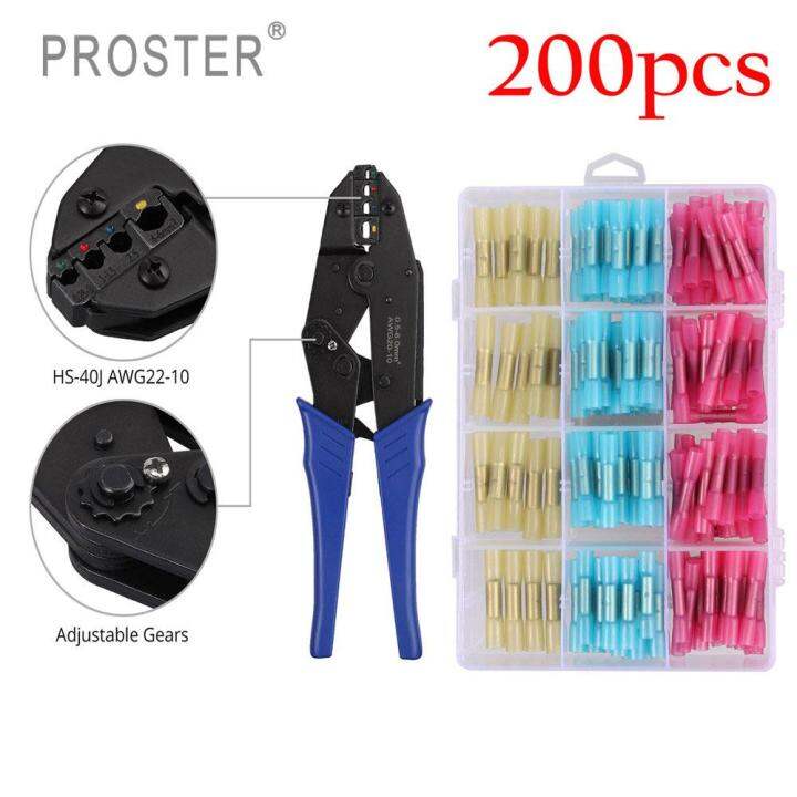 Proster 0.5-6mm² Crimping Tool Cable Ratchet Wire Terminals Crimping ...
