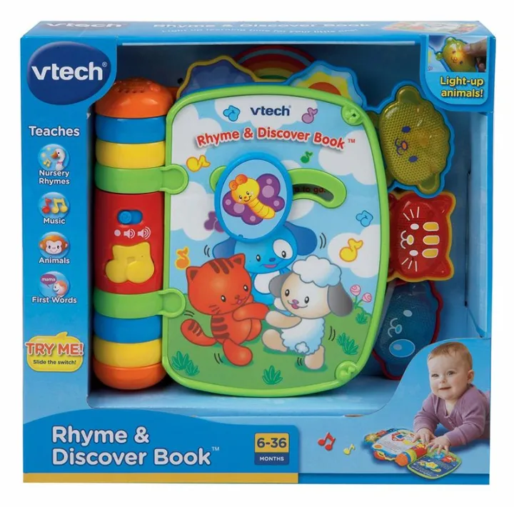 Vtech Rhyme & Discover Book ของเล่น หนังสือนิทาน พร้อมตัวการ์ตูน และ ...