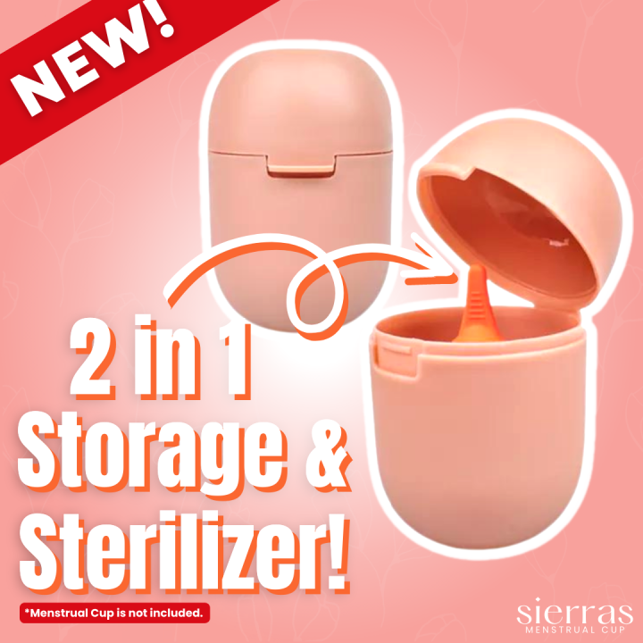 2 IN 1 STORAGE & STERILIZER Menstrual Cup & Menstrual Disc Storage ...