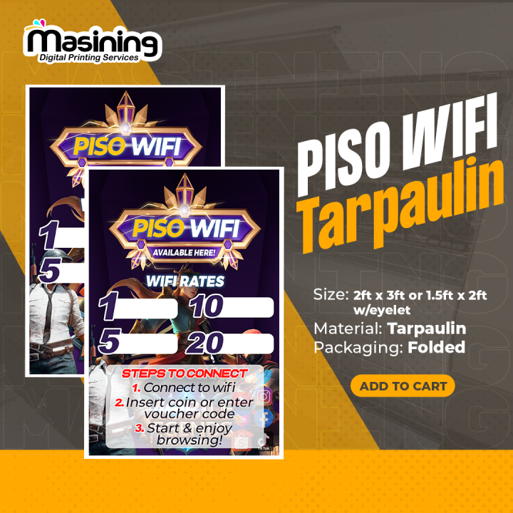 Pisowifi Tarpaulin 3ft x 2ft | Lazada PH