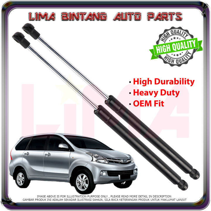 Toyota Avanza F651 F652 Rear Bonnet Damper Absorber Heavy Duty | Lazada