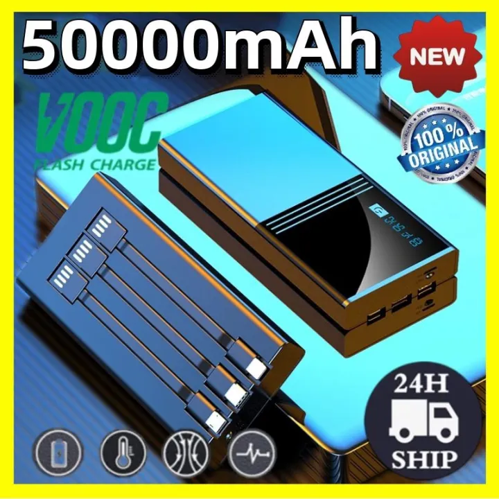 Original 50000mAh ready stock Power Bank Fast Charging Powerbank Quock ...