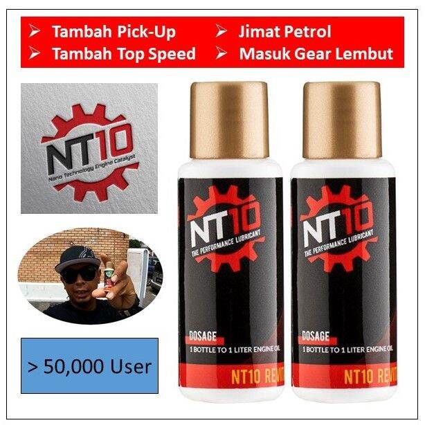 NT10 ENGINE CATALYST (EC)【2 Bottles】Motorcycle Engine Oil Additive Fuel ...