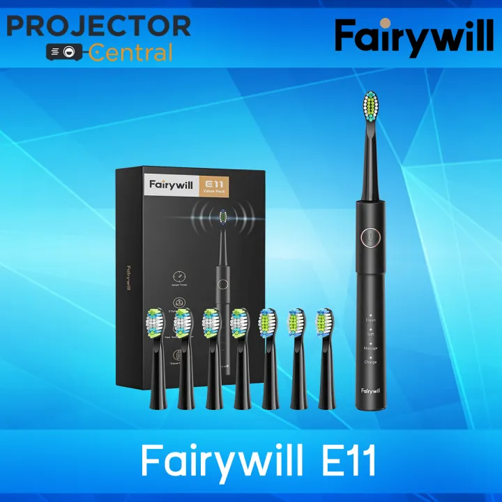 Fairywill E11 Electric Toothbrush, Sonic Electric Toothbrush for Adults with 3 Modes 2 Hours ...