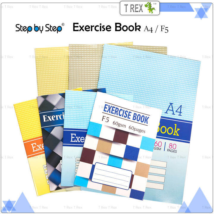 SBS Exercise Book F5 A4 / Step by Step Note Book / School Writing Book / Buku Nota Buku Latihan ...