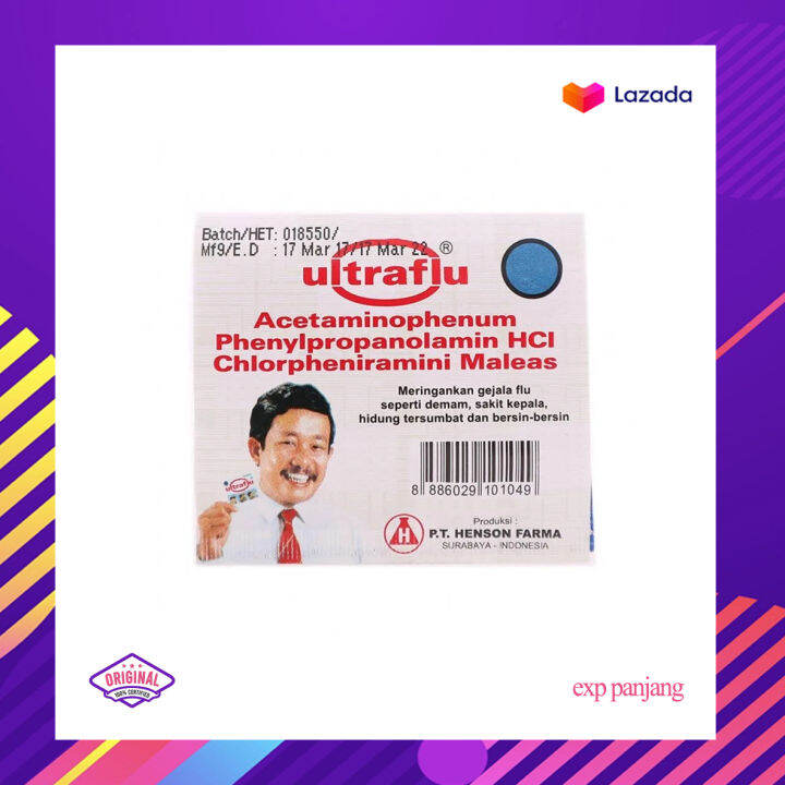 ultraflu kaplet isi 4 kaplet (strip) | Lazada Indonesia