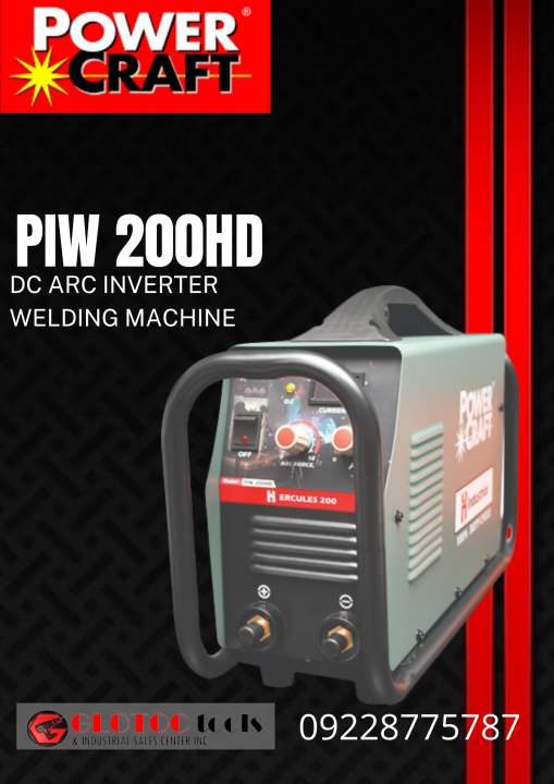 POWERCRAFT DC ARC Inverter Welding Machine PIW200HD | Lazada PH