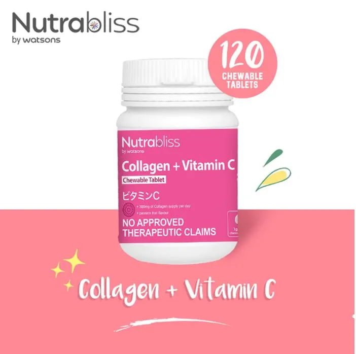 NUTRABLISS WS Collagen + Vitamin C Passion Fruit Flavor Food Supplement ...