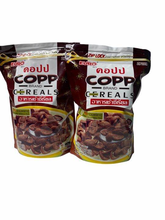 EURO COPP คอปป Cereals อาหารเช้าซีเรียล 190g แพคสีน้ำตาล ถุง ZIP LOCK ...