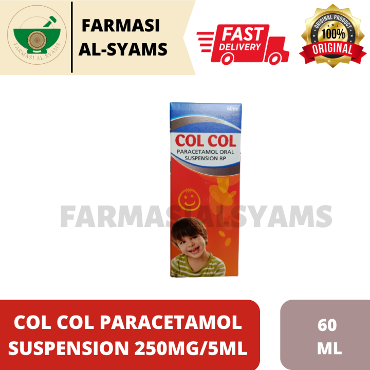 COL COL PARACETAMOL SUSPENSION 250MG/5ML 60ML | Lazada