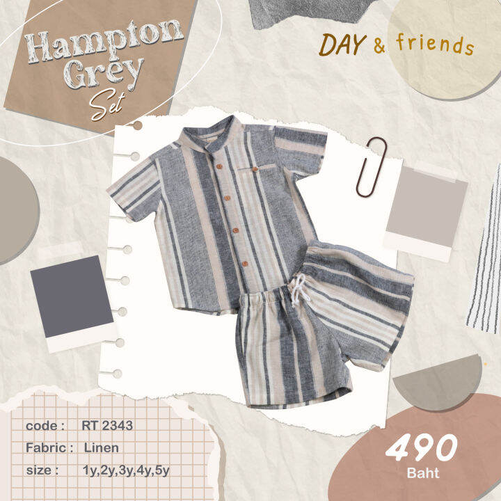 Hampton grey boy set | Lazada.co.th