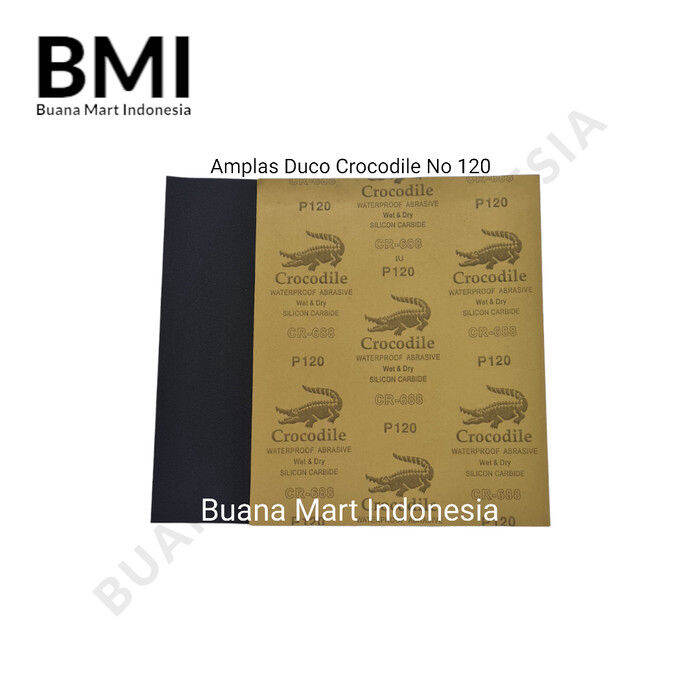 Amplas Duco CROCODILE No 120 | Amplas Lembaran Kertas Grit 120 | Lazada ...