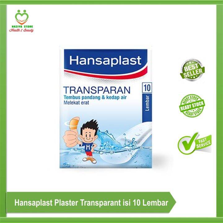 HANSAPLAST Transparan isi 10 Plester Bening untuk Luka | Lazada Indonesia