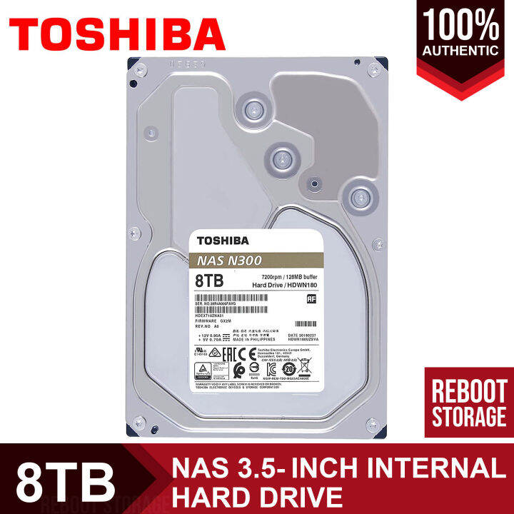 Toshiba N300 8TB NAS Hard Drive Network Attached Storage | Lazada PH