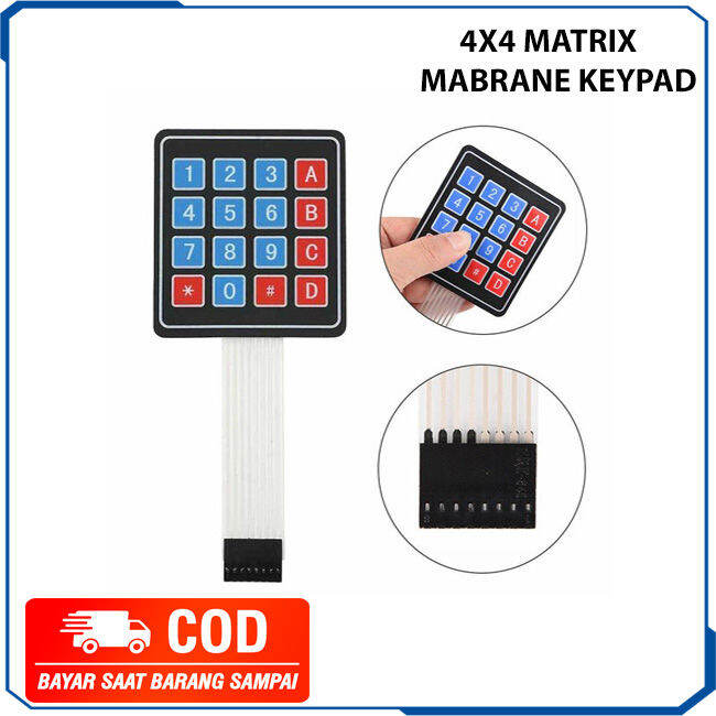 Keypad Pertamini Pom Mini Membran 4x4 Matrix Arduino Input Key Pad Membrane | Lazada Indonesia