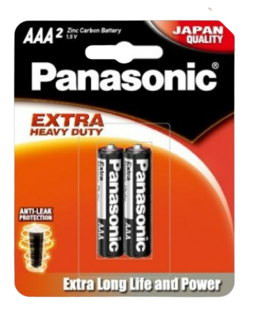 Panasonic AAA Extra Heavy Duty Battery 2/6pcs | Lazada
