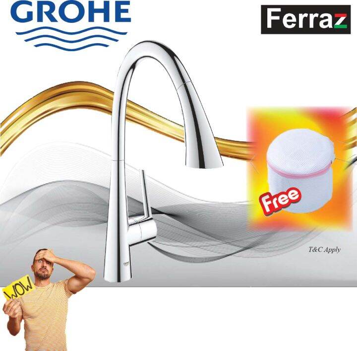 Grohe 32294002 Zedra Kitchen Sink Mixer with Pull Out Trio Spray | Lazada