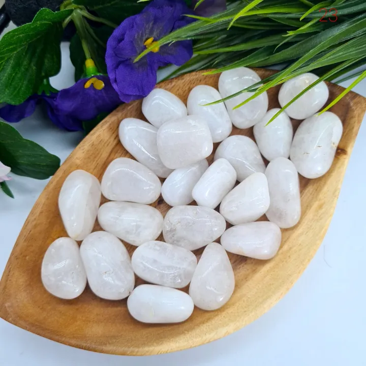 Milky Quartz Tumbled Stone - Milky Quartz Healing Crystal - White Quartz - Majestic Quartz ...