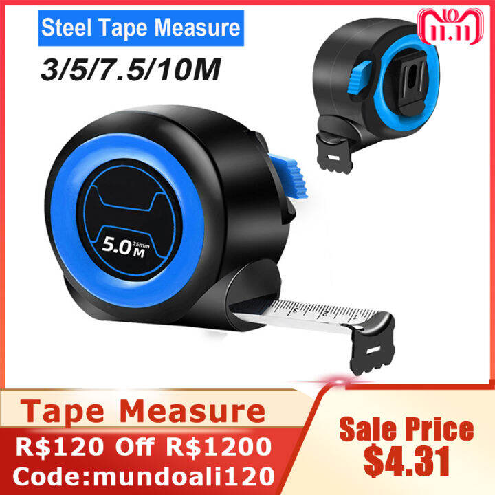 Portable Tape Measure 3 5 7.5 10m Pull Ruler Metric Tape Measure ...