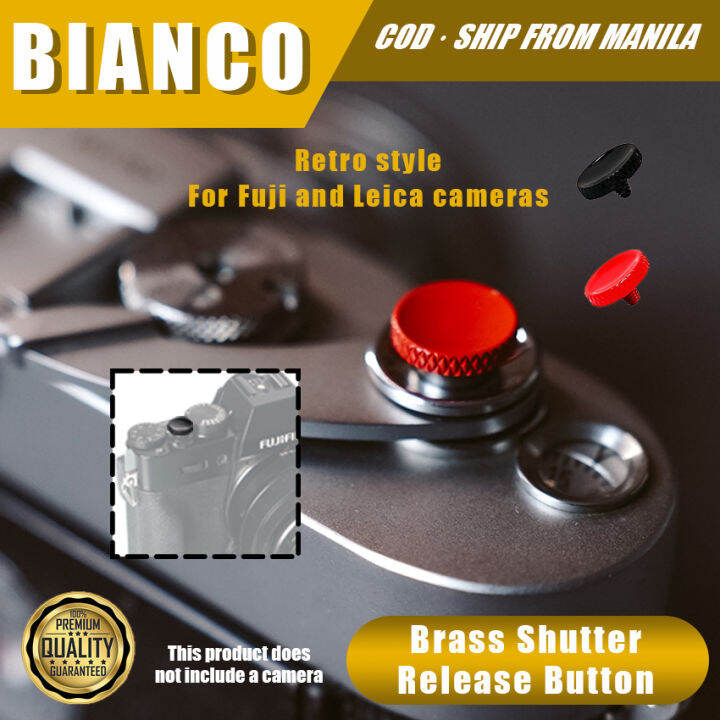 Universal Threaded Copper Shutter Release Button Camera Brass Concave Shutter Release Button ...