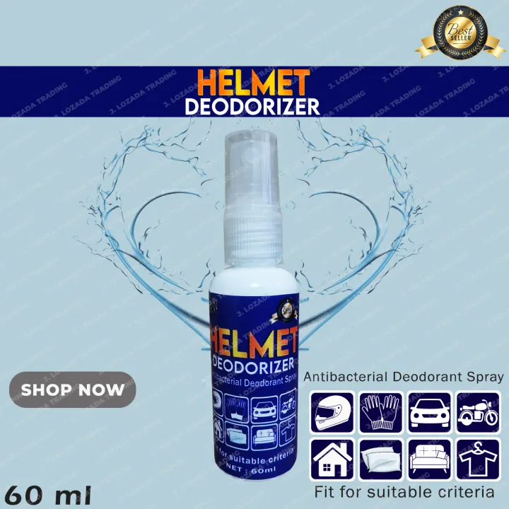 Helmet Deodorizer 60ml - Headgear Cleaner / Helmet Odor Eliminator ...