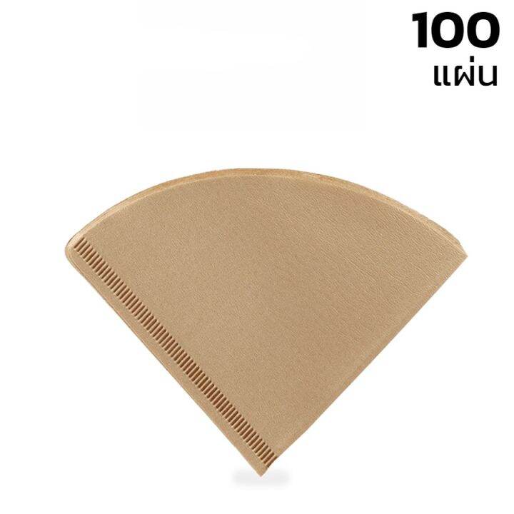 กระดาษกรองกาแฟ กระดาษดริป แผ่นกรองกาแฟ สำหรับใช้กับกรวยดริปกาแฟก้นแหลม ...