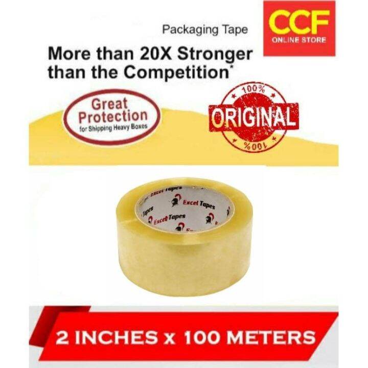 Excel Packaging Tape Packing Tape Clear 2 inch x 100 meters (45 microns ...