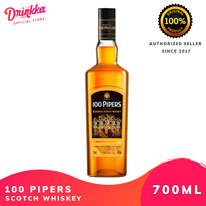 100 Pipers Scotch Blended Scotch Whiskey 700ml | Lazada PH