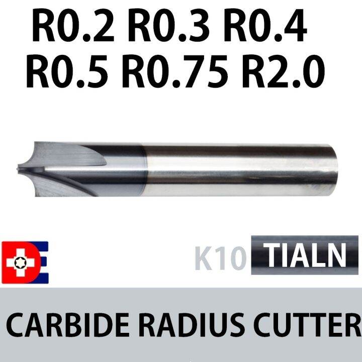 Carbide Corner Radius Cutter R0.2 R0.3 R0.4 R0.5 R0.75 R2.0 | Lazada