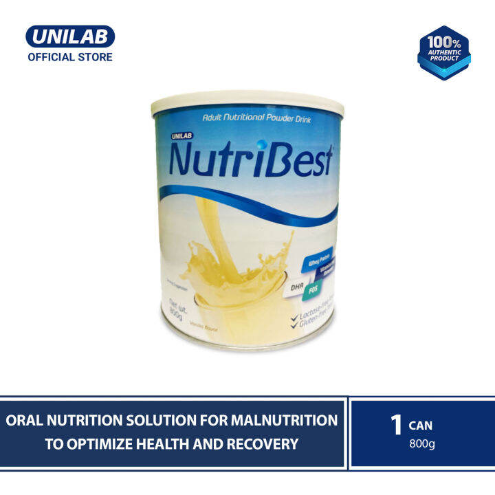 Nutribest Vanilla 800g Can (Oral Nutrition Solution For Malnutrition To Optimize Health ...