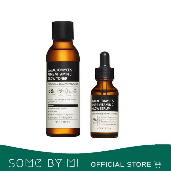 Some By Mi Galactomyces Pure Vitamin C Glow Serum 30Ml + Toner 200M ...