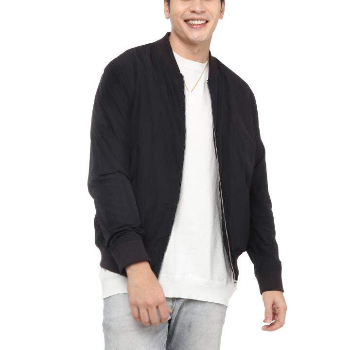 Baleno Men’s Lightweight Bomber Jacket in Navy Blue | Lazada PH