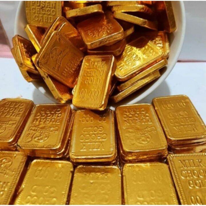 COKLAT EMAS SUPER BATANGAN BENTUK KOTAK 250 GRAM / CHOCOLATE GOLD 99. ...