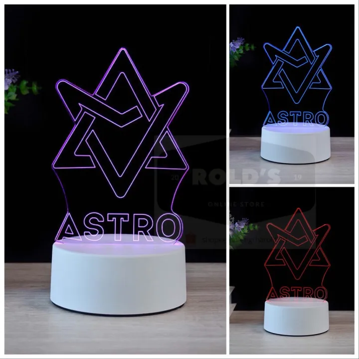 led lights for room insect killer solar flood Tricolor KPOP Logo 3D ...