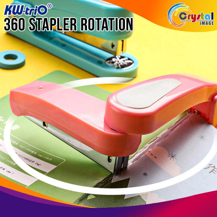 KW-TRIO 360 Stapler Rotation Heavy Duty Effortless Long Paper Swivel ...