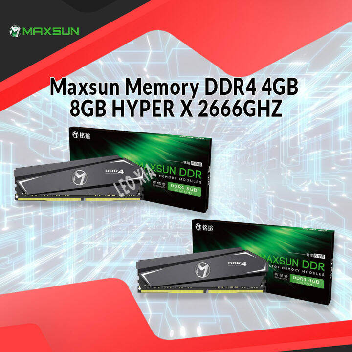 Maxsun Memory DDR4 8GB W/HEATSINK 2666GHZ | Lazada PH